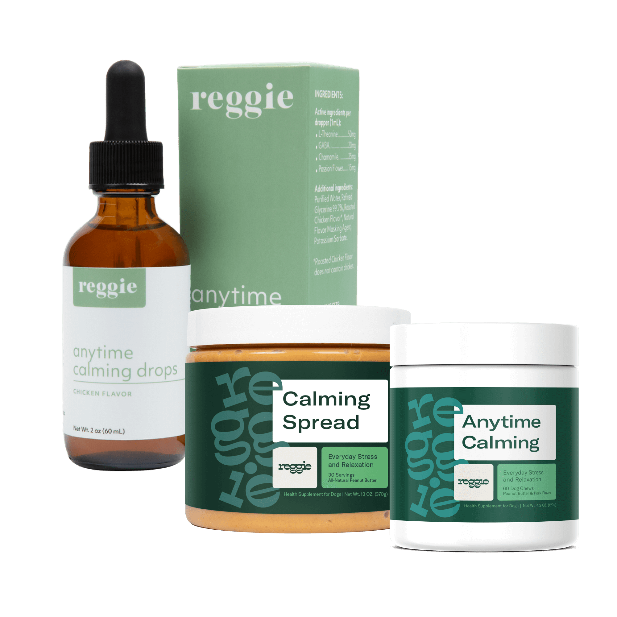 The Calming Line-Up – Complete Stress Relief for Dogs | Reggie